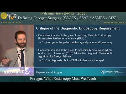 Foregut, What Endoscopy Must We Teach