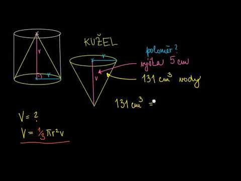 Objem kuželu (video) | Khan Academy