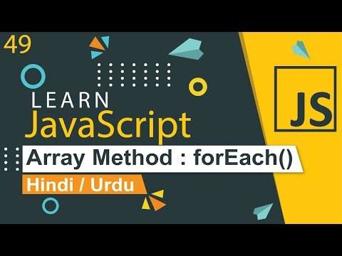 Learn JavaScript forEach Loop Tutorial in Hindi Urdu - Mind Luster
