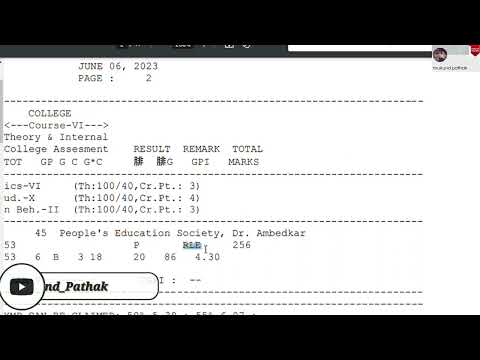What is Means RLE in Mumbai University Result l Mukund Sir