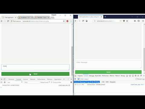 Learn Chat application in PHP MySQL Send and receive messages part4 - Mind Luster