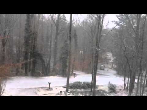 Snow in Gainesville Georgia