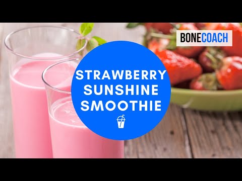 Strawberry Sunshine Smoothie | Gluten-Free, Dairy-Free | BoneCoach™ Recipes