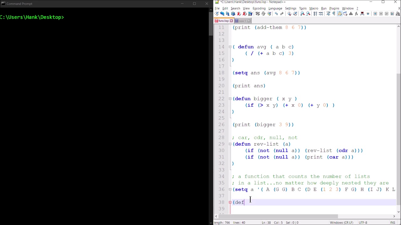 LISP Programming Tutorial:  An Intro to Functions