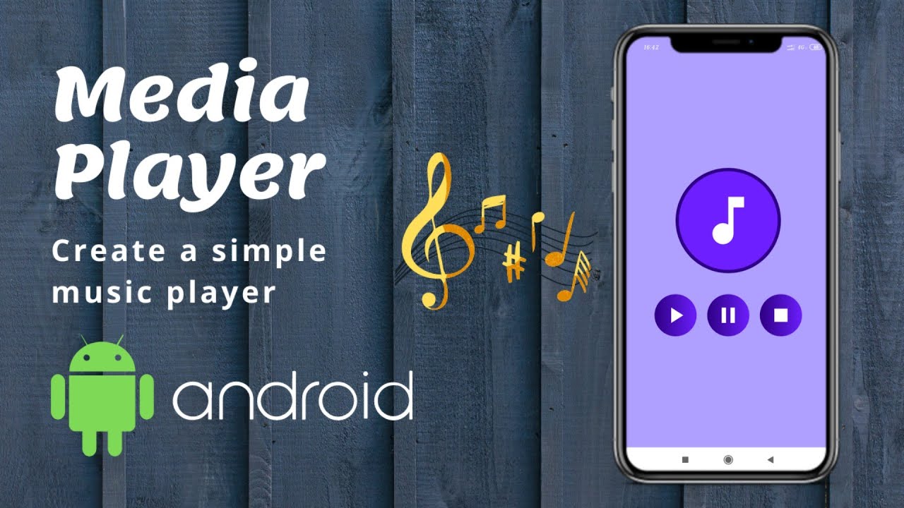 Create a Simple music player in #android | Using MediaPlayer | Android studio