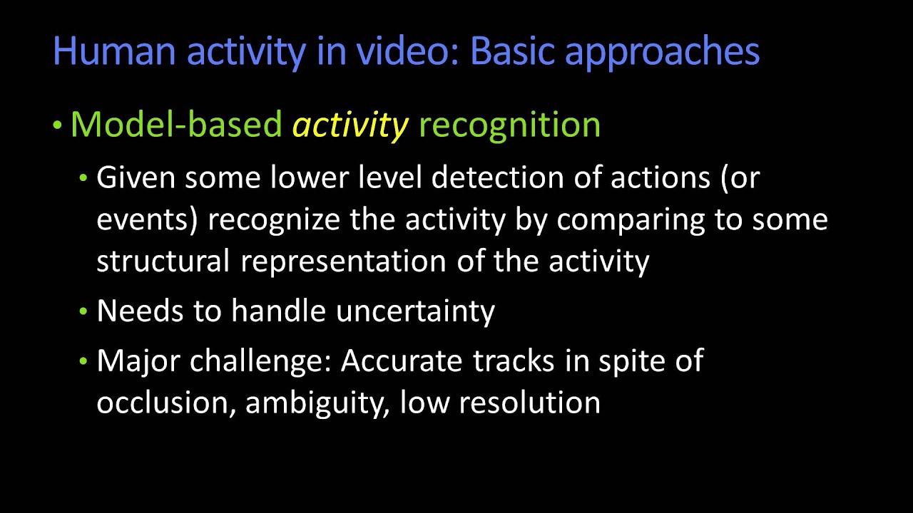 Human Activity in Video