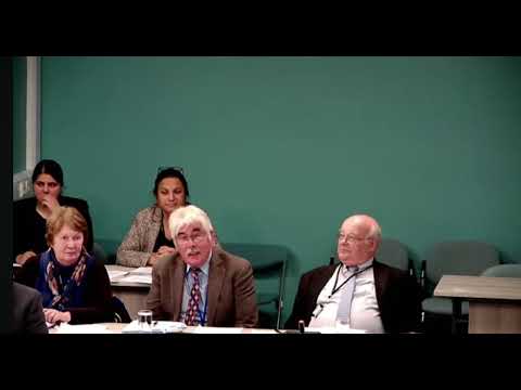 Councillor Don Pringle speaking at Cabinet at Broxtowe Borough Council ...