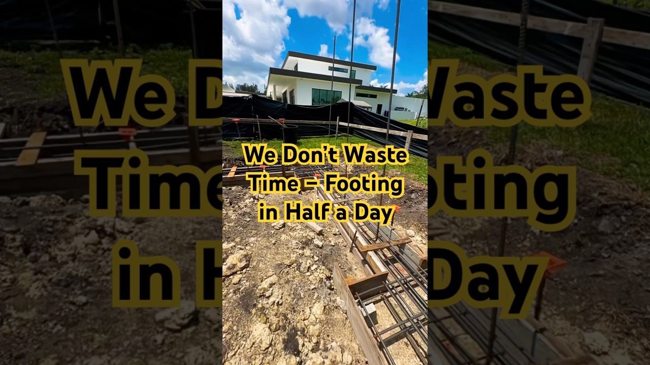 Quick, clean, and solid. #construction #concretelife #footing #rebar #buildstrong #contractorlife