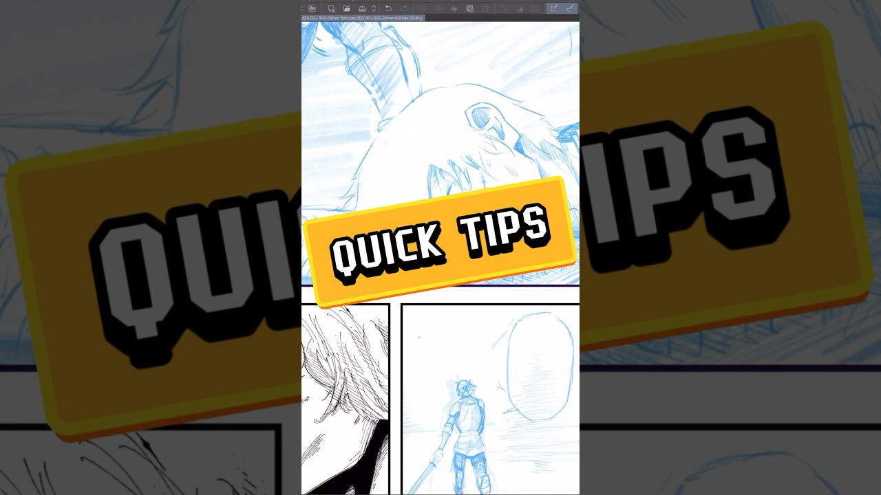 Set-up a Manga Page in Clip Studio Paint!! #clipstudiopaint #clipstudio #tutorial #arttutorial