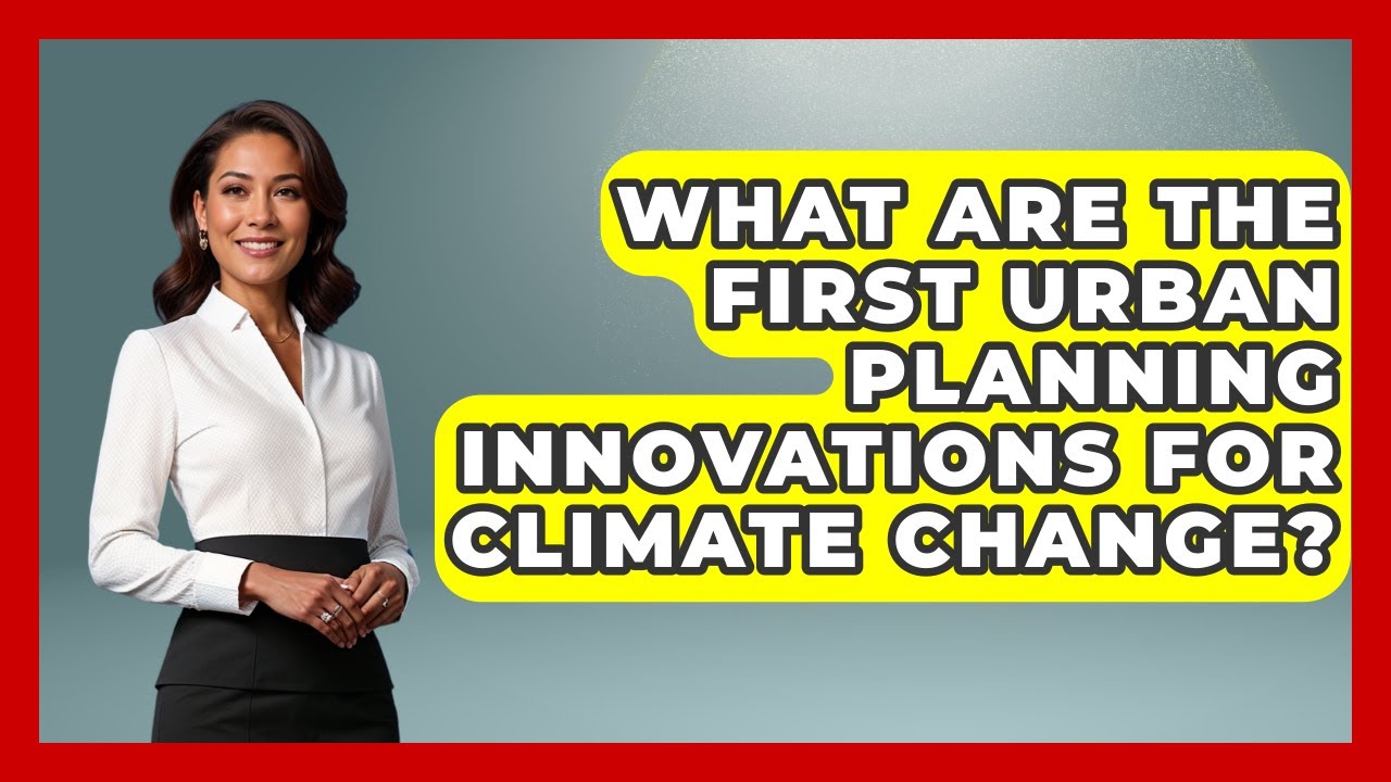 What Are The First Urban Planning Innovations For Climate Change? - Firsts of the World