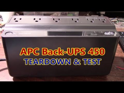 APC Back-UPS 450 battery backup supply teardown