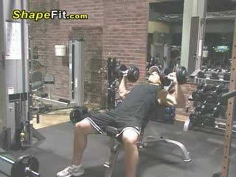 Incline Dumbbell Bench Press - Upper Chest Exercises