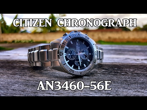 Citizen AN3460-56E Quartz Chronograph - Review, Measurements, Strap Changes, Lume