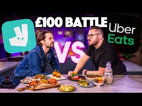 Β£100 Uber Eats vs Deliveroo Takeaway Battle Vol.2 | Sorted Food