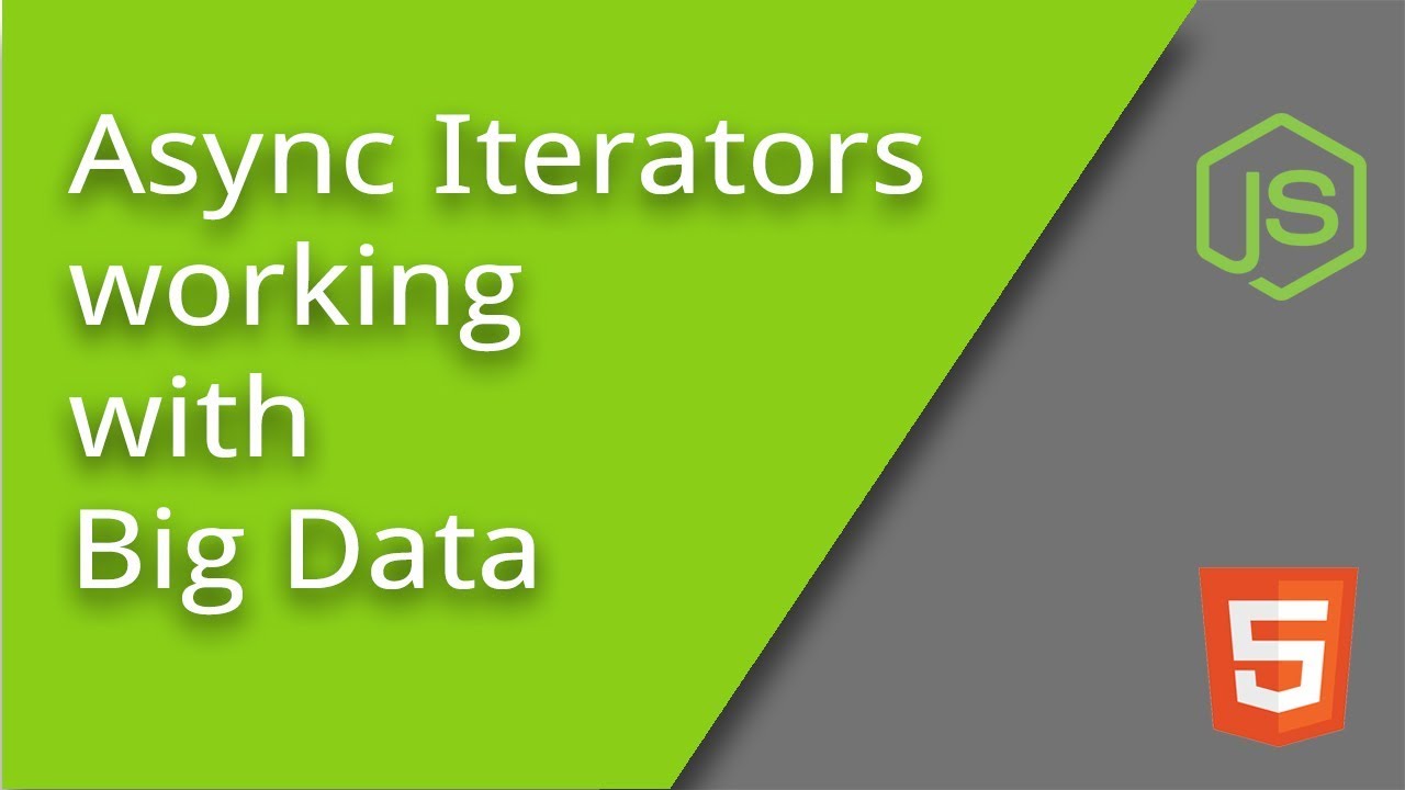 Async Iterators for Big Data Sets