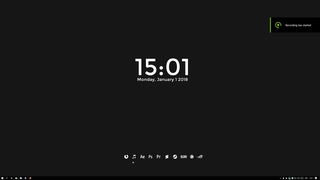 My clean Rainmeter desktop