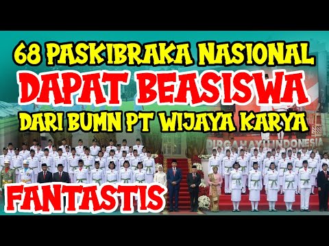 68 Paskibraka Nasional Terima Beasiswa dari WIKA | PT Wijaya Karya Beasiswa Paskibraka Nasional 2022