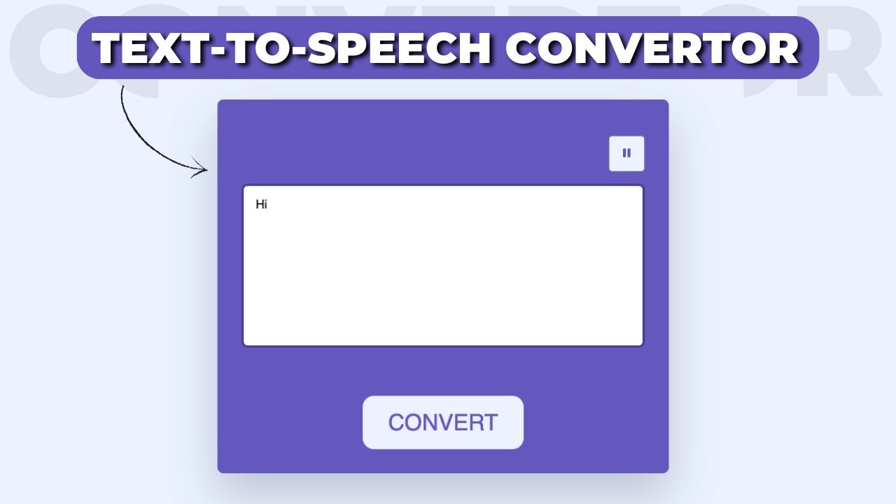 Text-to-Speech Convertor Using Only JavaScript