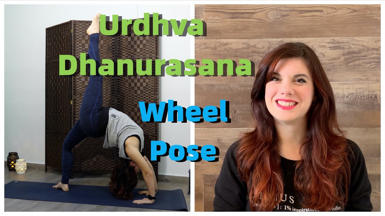 Yoga pose Urdhva Dhanurasana (Wheel pose) 4k (ASMR)