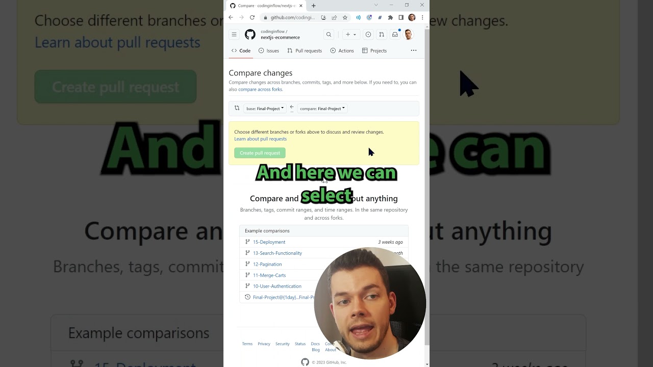 How to Compare Branches on Github 📏