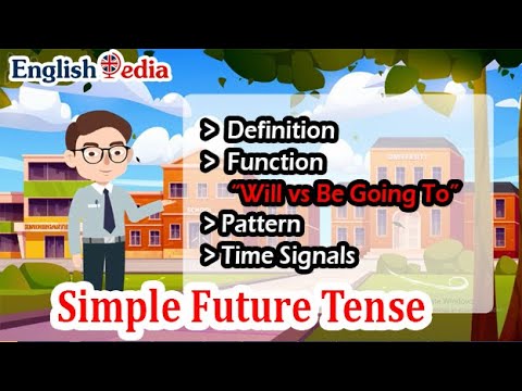 Simple Future Tense | Will vs Be Going To | Definition - Function - Pattern -Time Signals