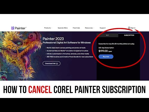 How to Cancel Corel Painter Subscription