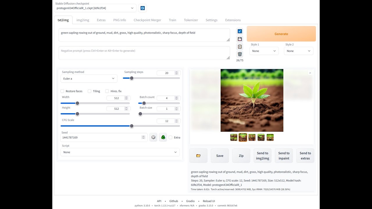 Run Stable Diffusion on Colab using Jupyter Notebook