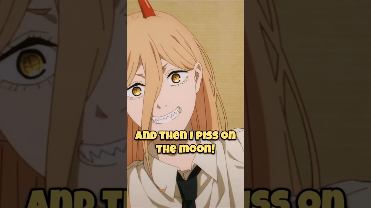Power's Gonna Piss on the MOON!? 💀🌕| Chainsaw Man Abridged #shorts