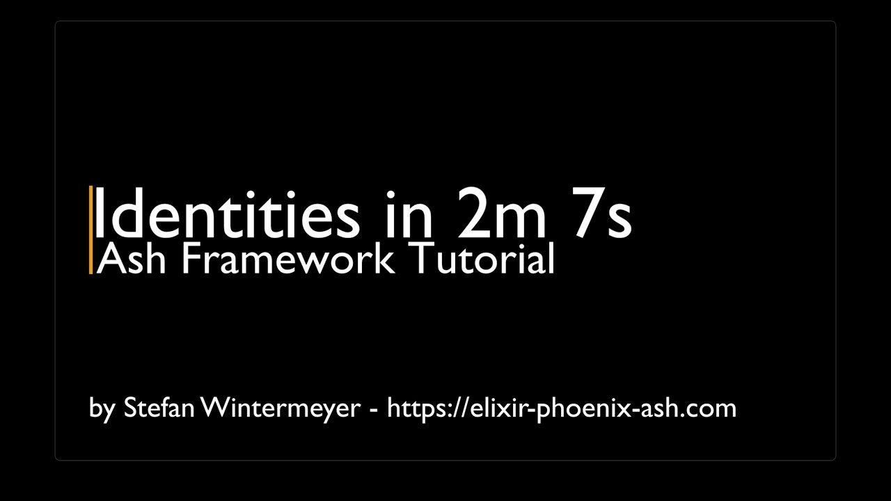 Elixir-phoenix-ash.com YouTube channel with Tutorials - Screencasts ...