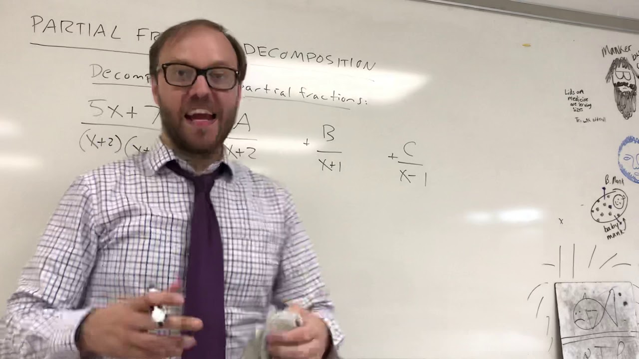 Partial Fractions #3 — Three Linear Factors