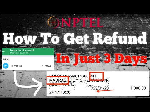 How to Get Refund of NPTEL Exam Fee | NPTEL 2025