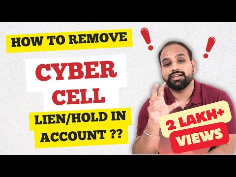 Unlock Your Bank Account From Cyber Cell Hold With This Solution!