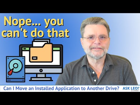 Can I Move an Installed Application to Another Drive?