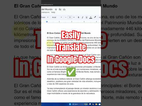 How to Translate in Google Docs in Seconds!