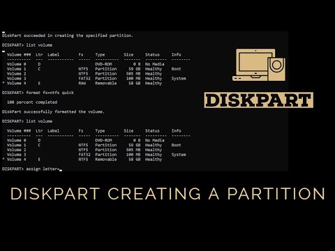 Diskpart Creating a Partition