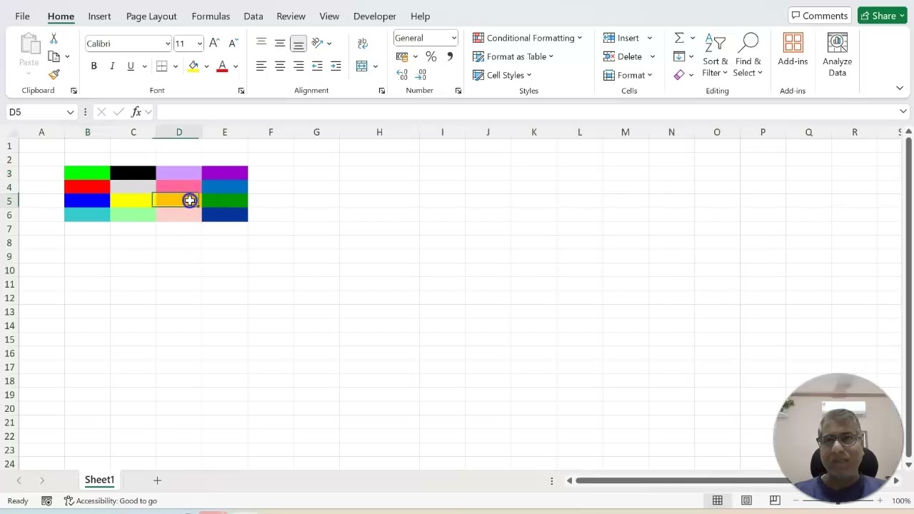 🎨 How to Get RGB Codes of a Color in Excel – VBA & Step-by-Step Guide!