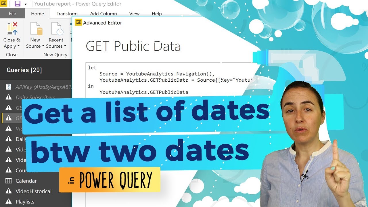 List dates between two dates in Power Query