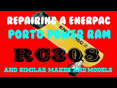 How to repair a leaking Enerpac porto power ram and similar rams / Install new seals