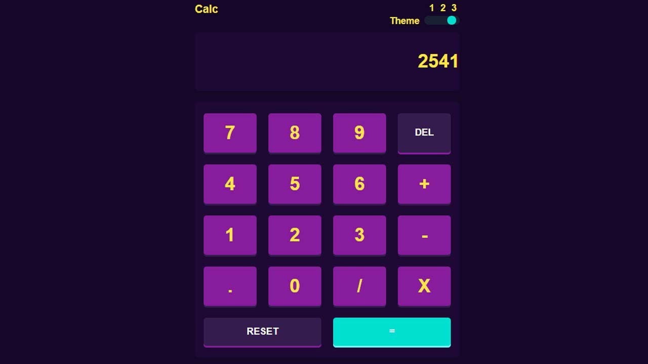 Part-2 | Calculator App | HTML CSS and JavaScript | Frontend Mentor Challenge | E-CODEC