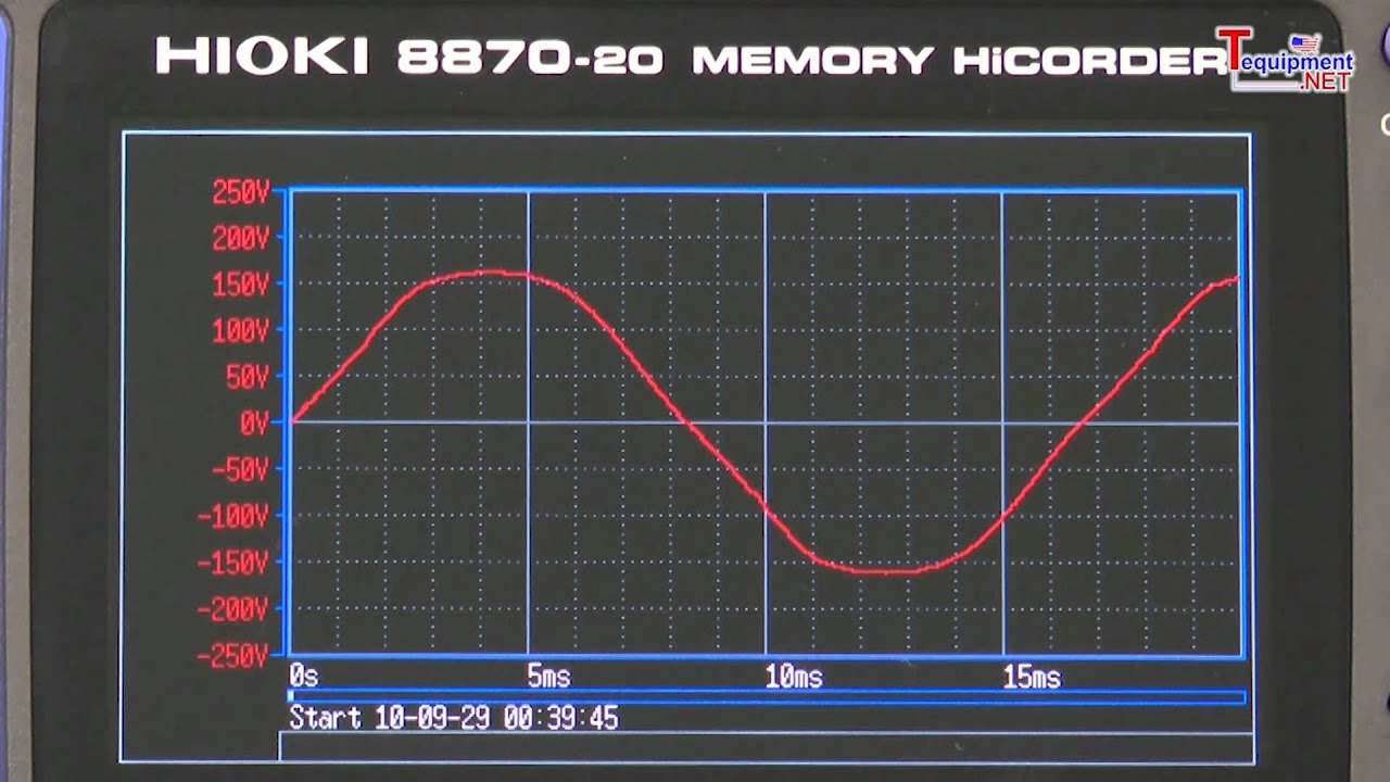 Hioki 8870-20 Palm-Size Memory HiCorder