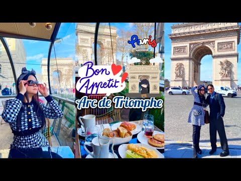 🇫🇷 [Paris Café] with a view of Arc de Triomphe [ENG SUB•FULL] Paris Trip 🇫🇷 ✈️