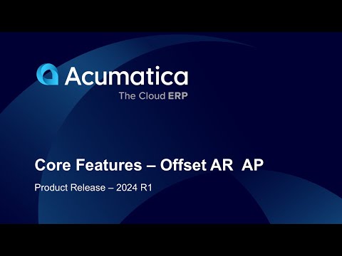 Product Release - 2024 R1 Core - Offset AR AP
