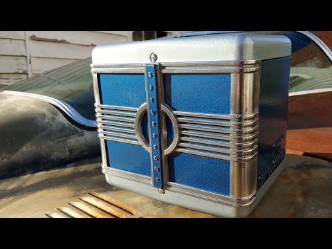 Antique 1937 Silvertone Car Radio Restoration - COSMETIC FOR DISPLAY