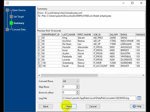 Convert XML file to EXCEL file without coding