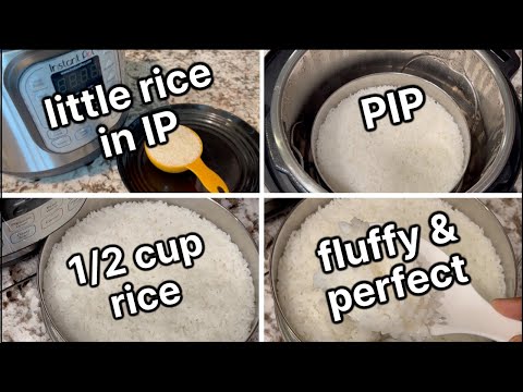 How to cook 1/2 cup rice in 6 qt Instant pot | Fool proof way, Cooking for Two & Kids in Instant pot