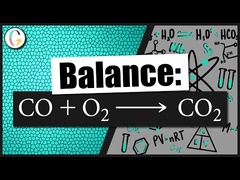 How to balance CO(g) + O2(g) → CO2(g)