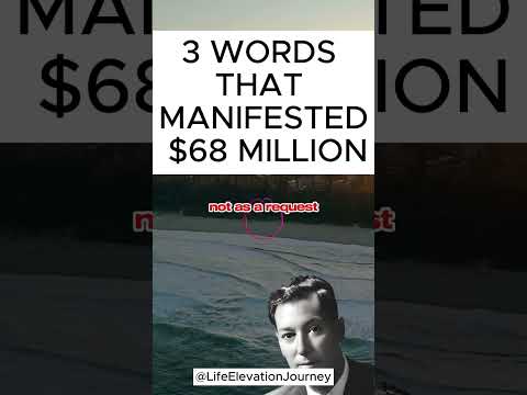 3 WORDS THAT MANIFESTED MILLIONS | NEVILLE'S SECRET