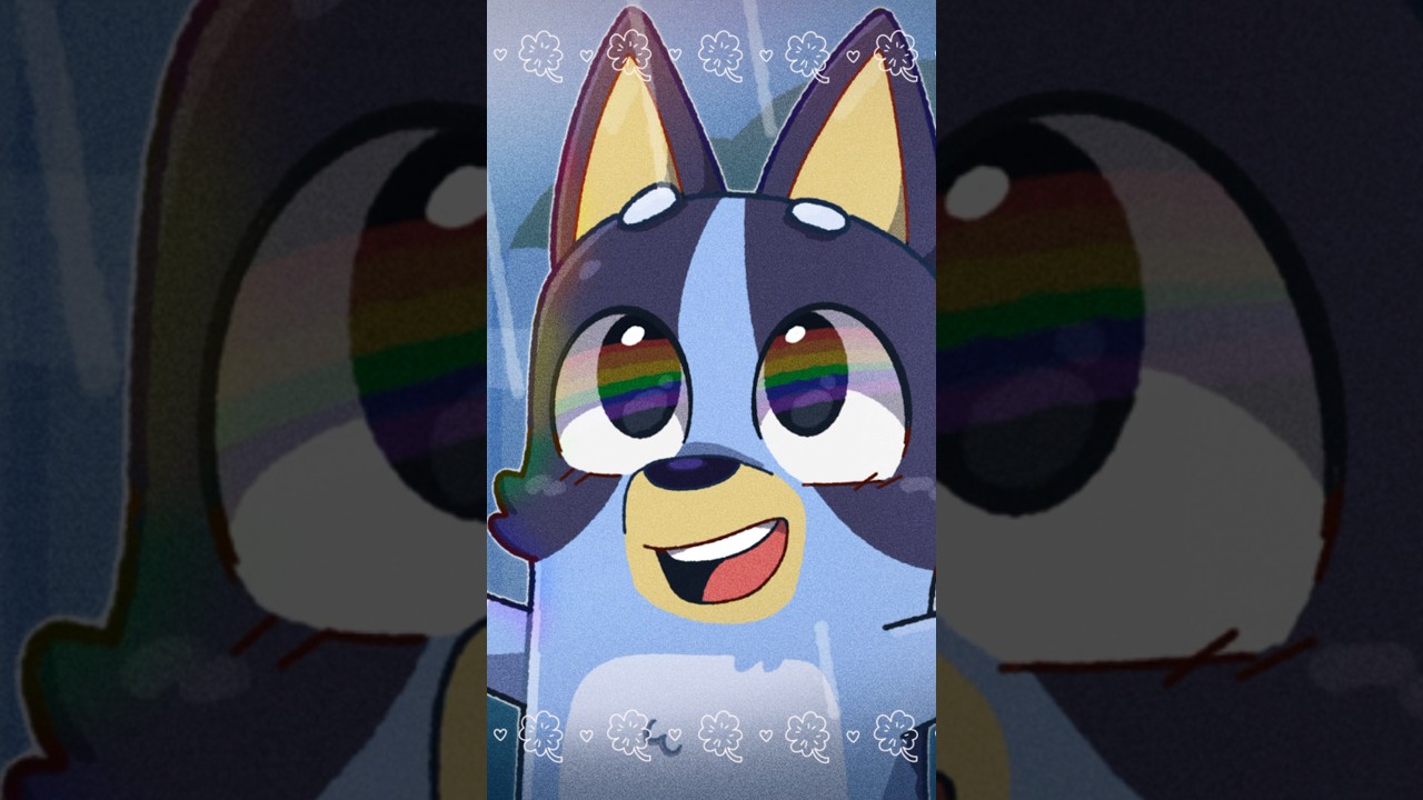 Drawing bluey in my style. {requested by my little sister} #fanart #bluey #blueydrawings