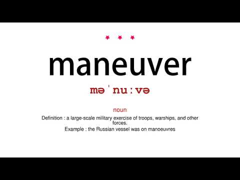 How to pronounce maneuver - Vocab Today