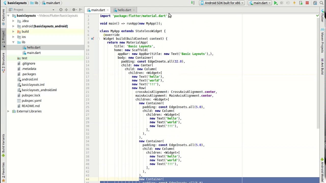 Flutter 22 - Creating a Custom Widget